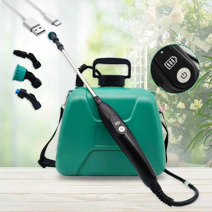 1.32 Gallon/5L Battery Powered Sprayer, Portable Electric Watering Can ...