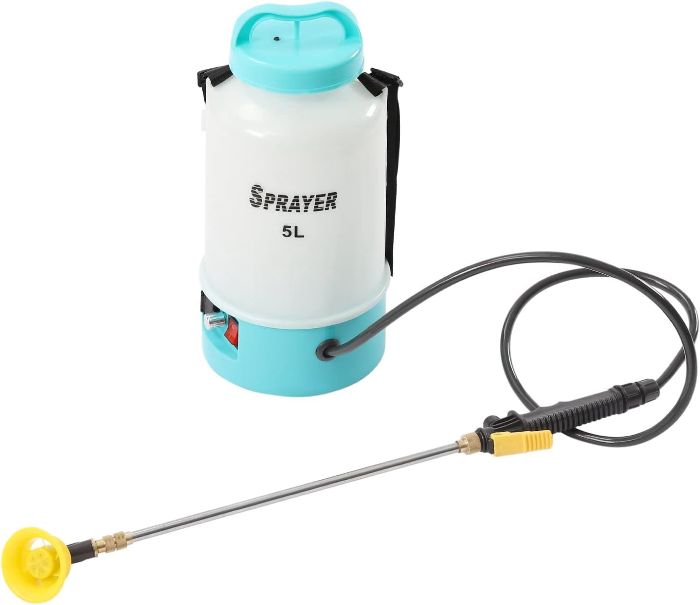 1.32 Gallon Battery Powered Sprayer, Garden Sprayer & Weed Sprayer with ...