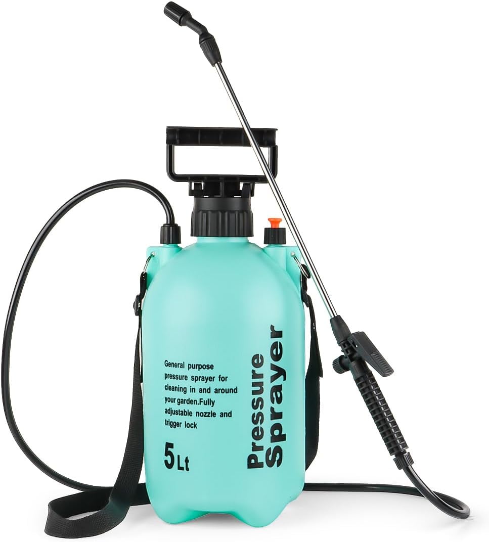 1.32 Gallon Garden Pump Sprayer, 5L Pump Pressure Sprayer Bottle with ...