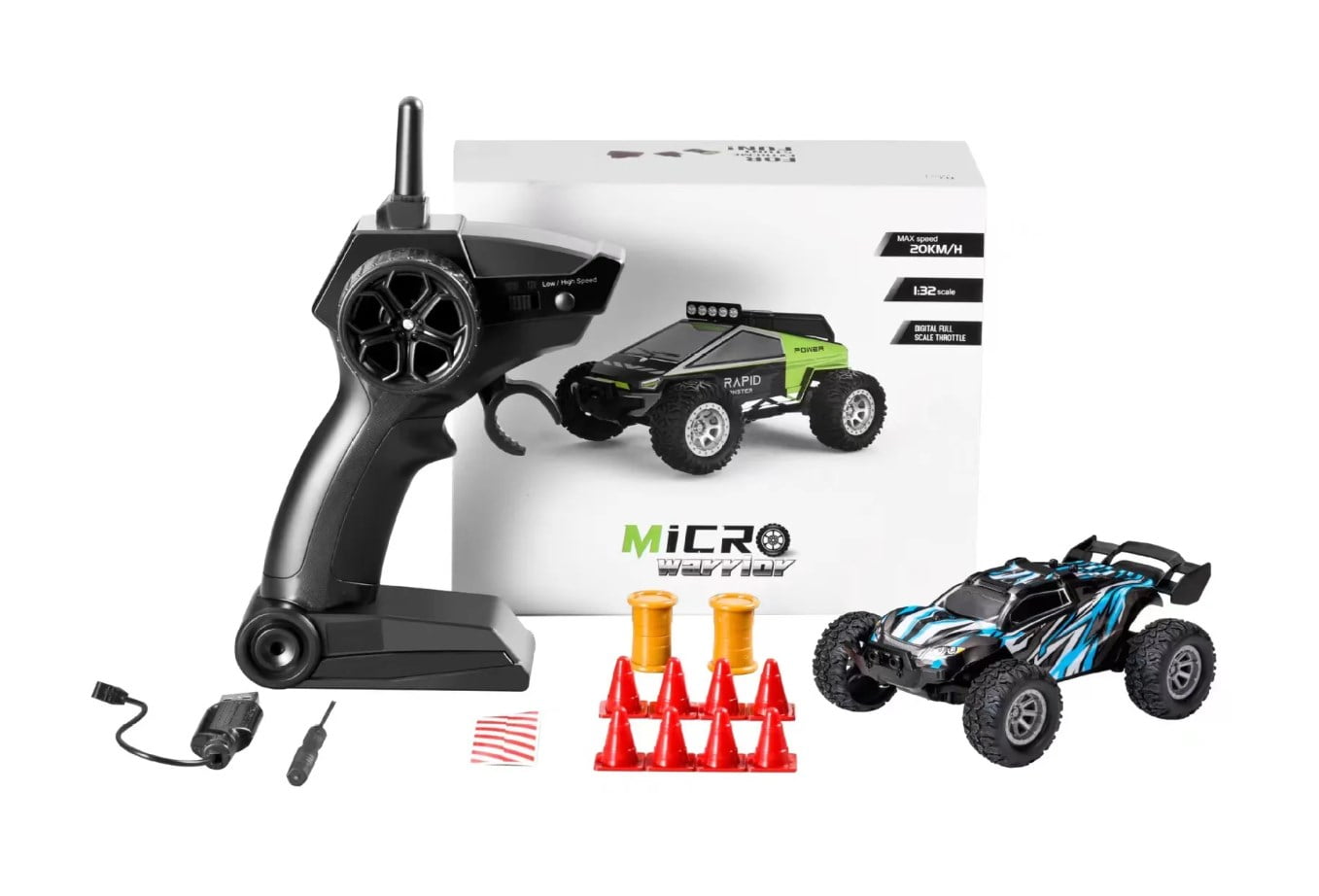 1: 32 High-speed Remote Control Car 2.4G All Terrain Off-road Electric ...