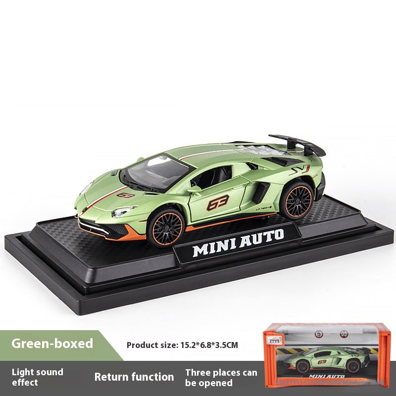 1:32 LAMBOR AVENTADOR SVJ LP780-4 sports car model toy with sound and ...