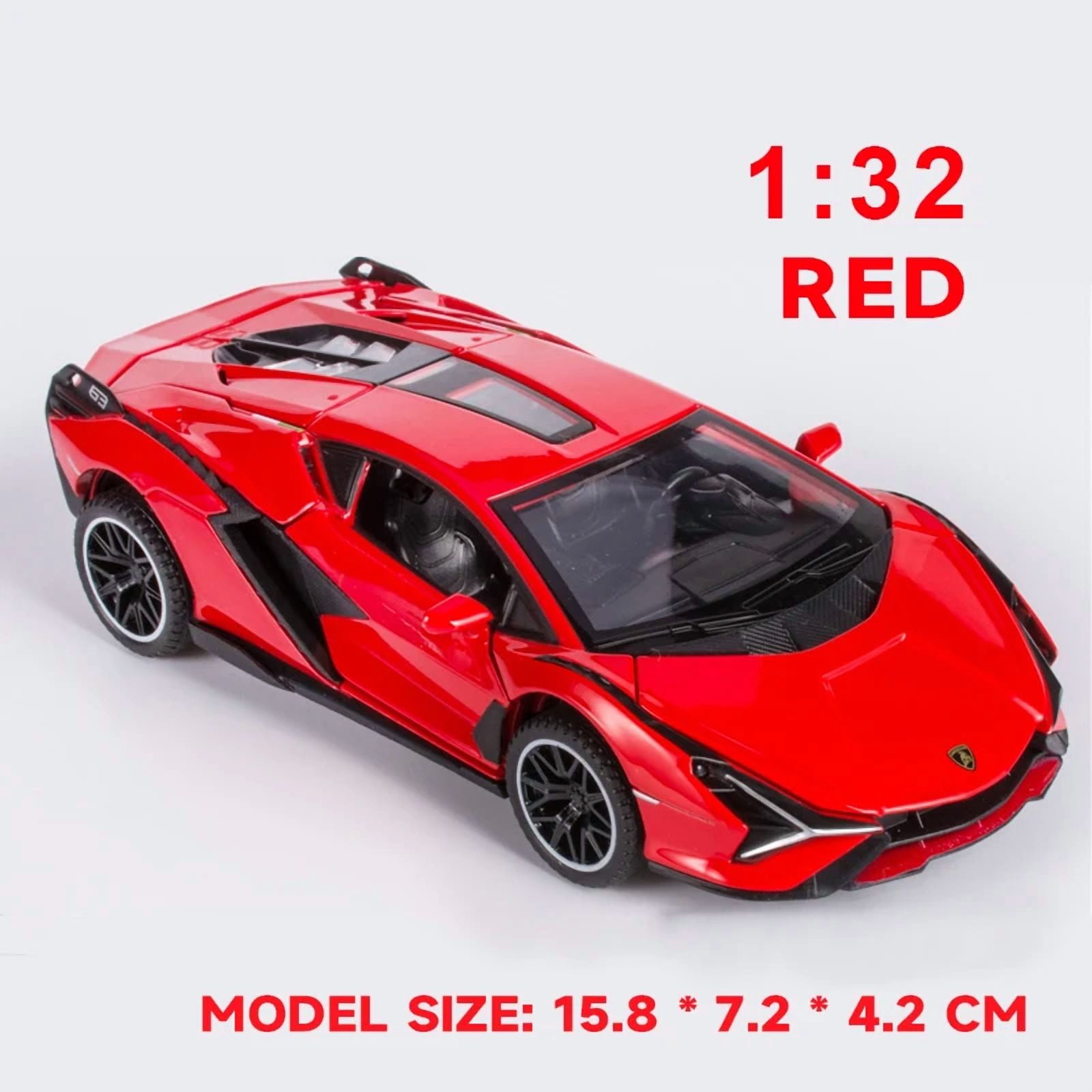 1:32 LamborSian FKP37 Car Alloy Sports Car Model Diecast Sound Super ...