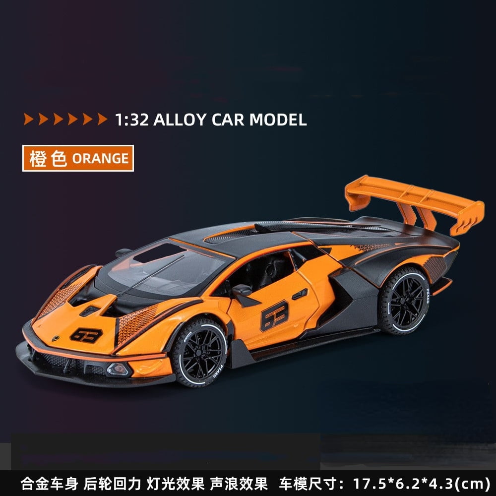 1:32 Lamborghini SCV12 Diecast Toy Car Model Pull Back Doors Openable ...