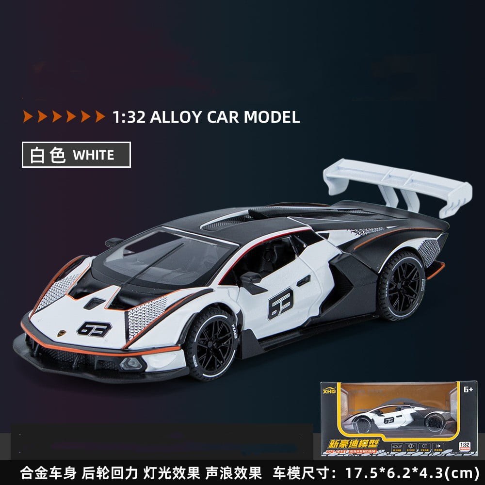 1:32 Lamborghini SCV12 Diecast Toy Car Model Pull Back Doors Openable ...