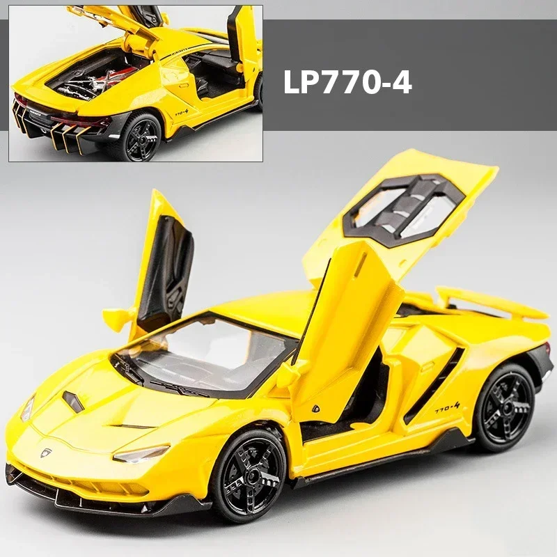 1:32 Lamborghinis LP770 LP750 Car Alloy Sports Car Model Diecast Sound ...