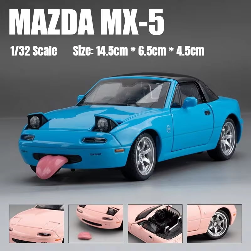 1/32 Mazda MX-5 Miniature Diecast Miata RoadSter Toy Car Model Sound ...