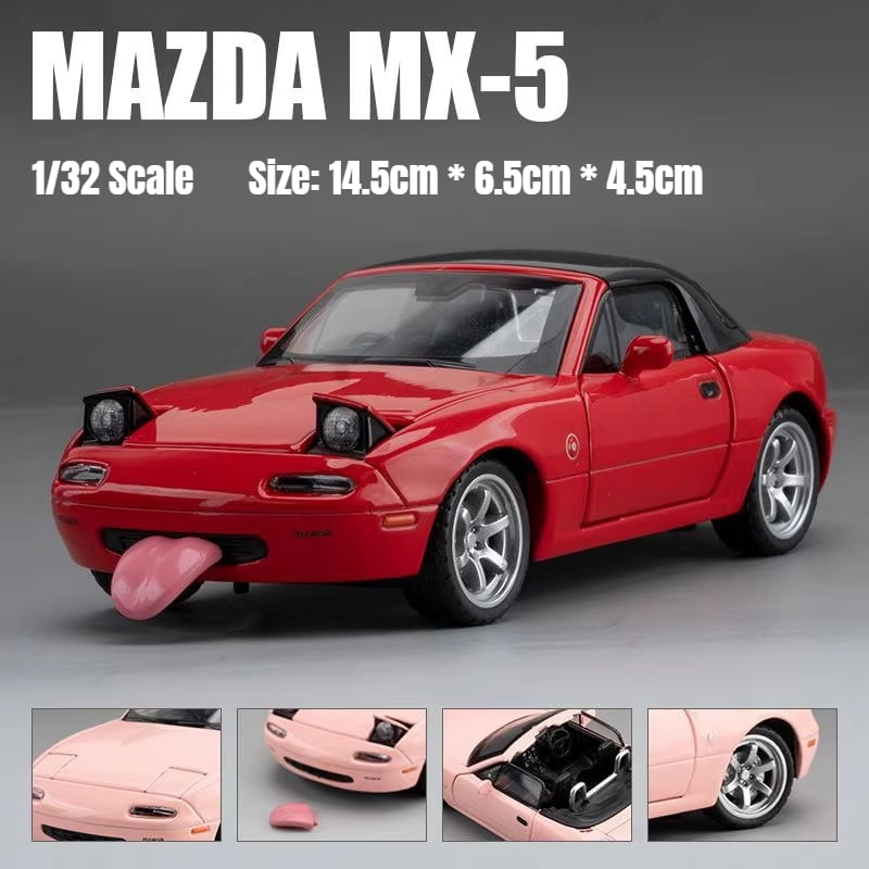 1/32 Mazda MX-5 Miniature Diecast Miata RoadSter Toy Car Model Sound ...