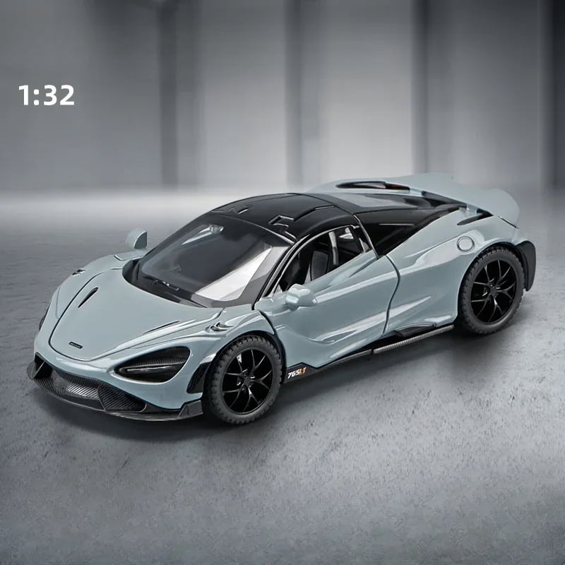 1:32 McLaren 765LT Sport Car Model Sound Light Children Diecast Toys ...