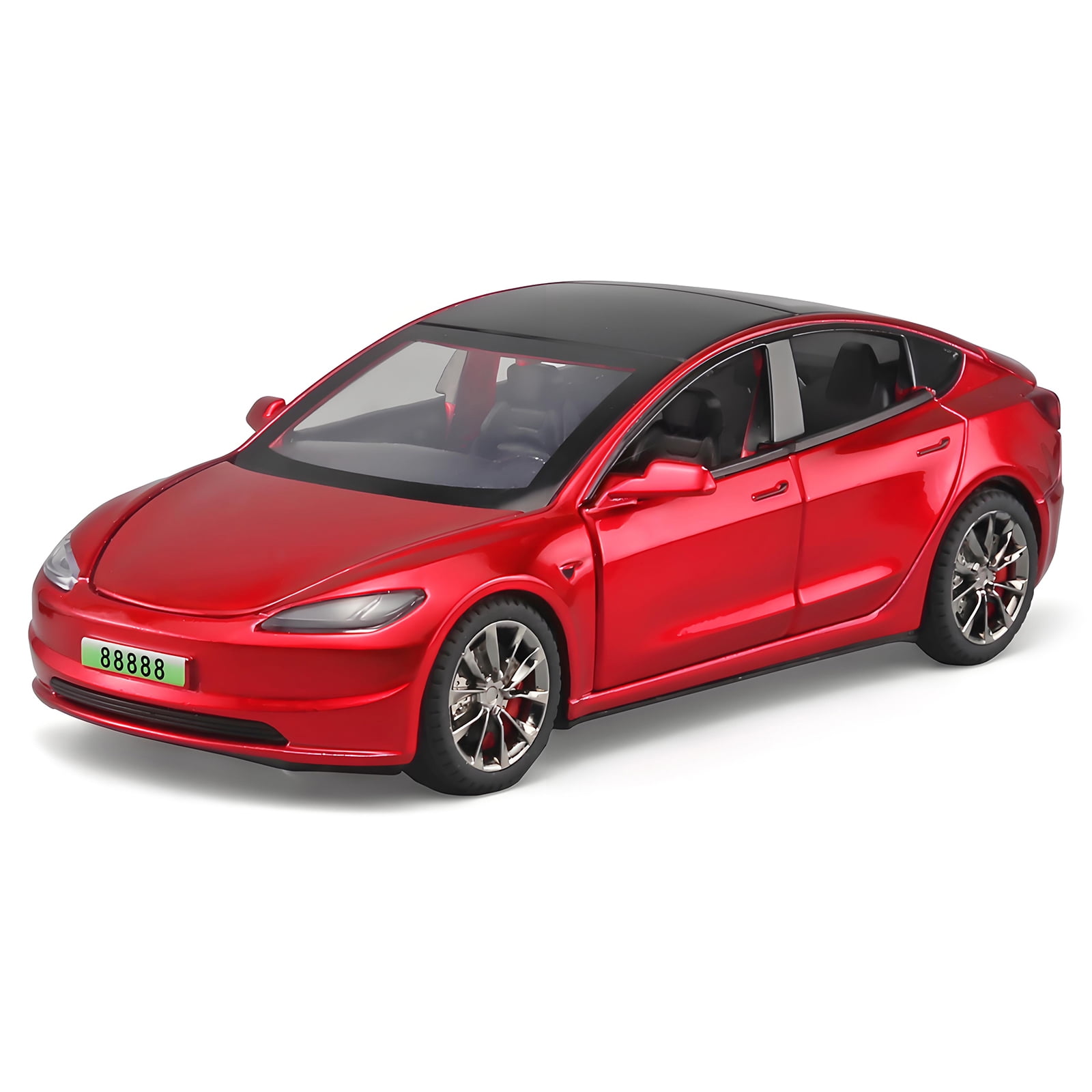 1:32 Model 3 Model X Alloy Diecast Metal Model Car Sound & Light Mini ...