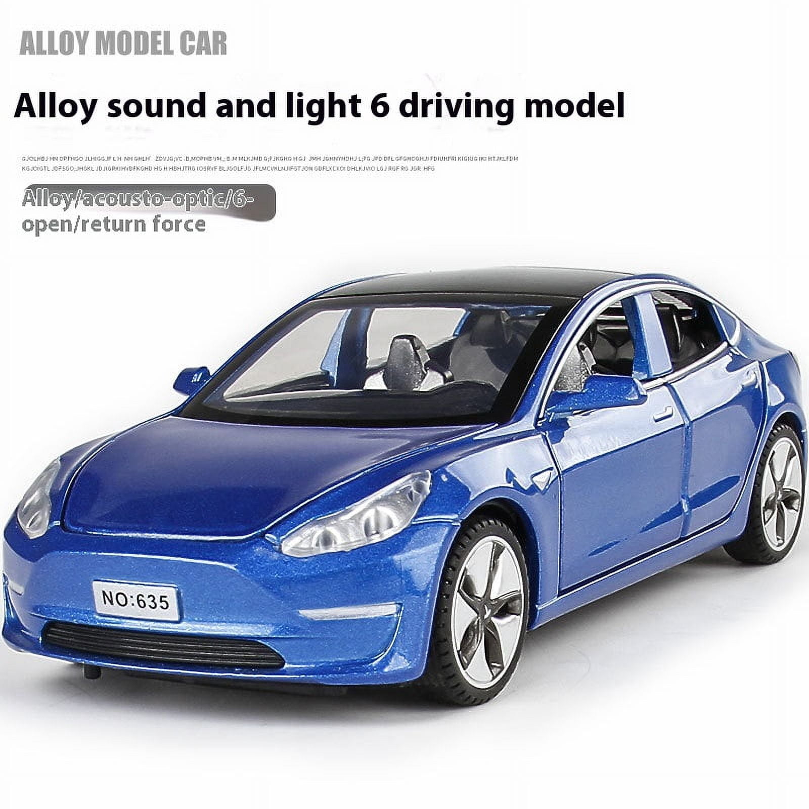 1:32 Model 3 Model X Alloy Diecast Metal Model Car Sound & Light Mini ...