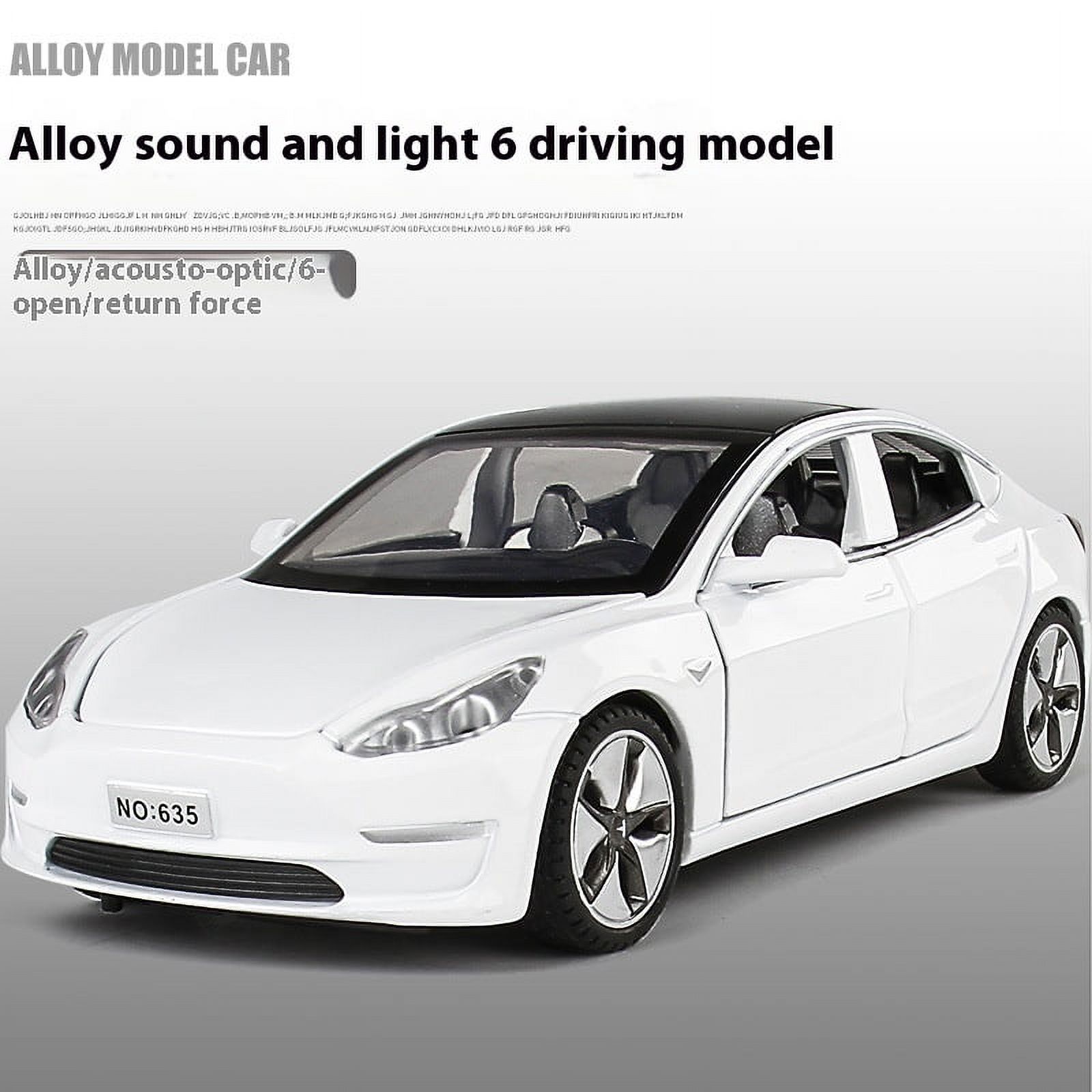 1:32 Model 3 Model X Alloy Diecast Metal Model Car Sound & Light Mini ...