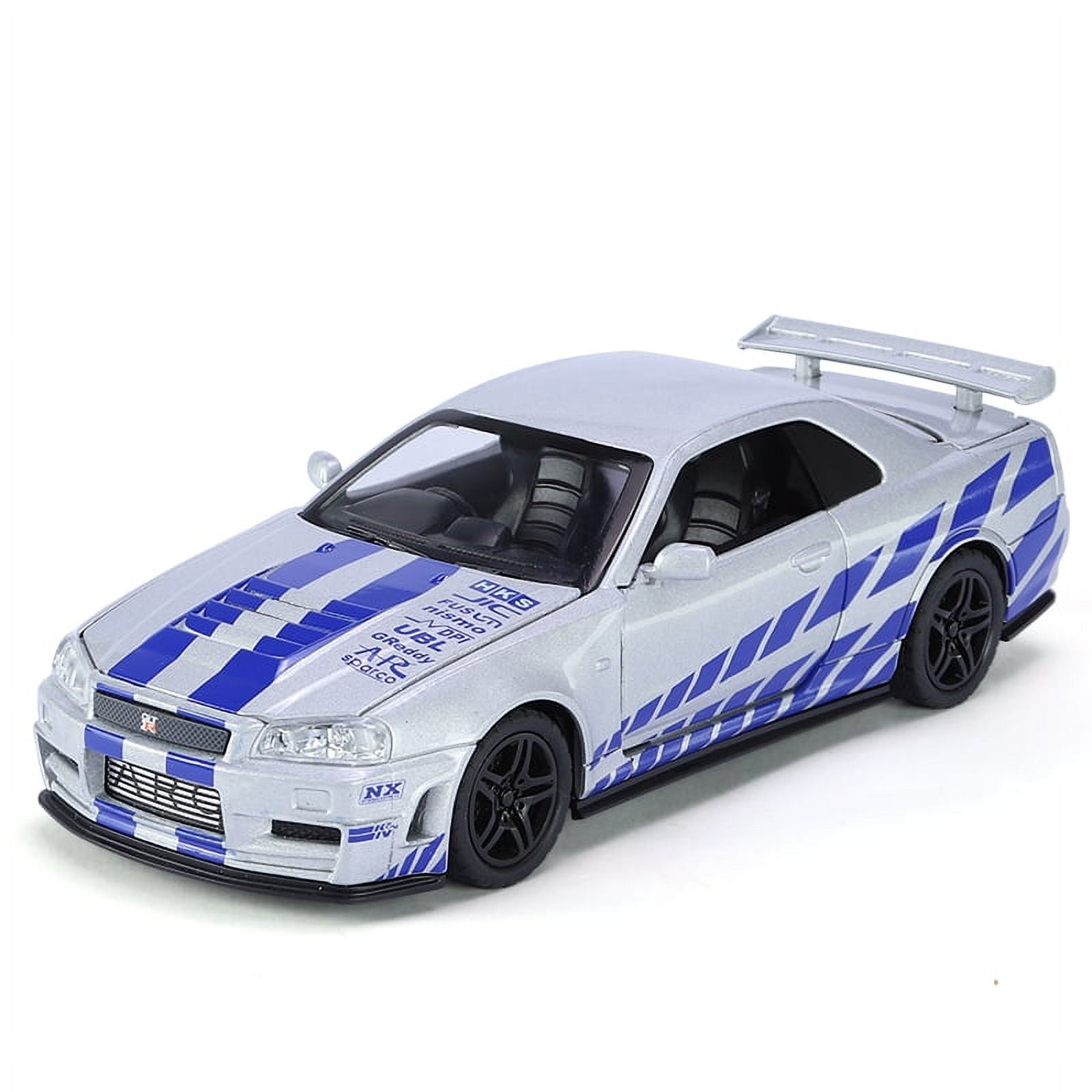 1:32 Nissan Skyline GTR R34 JDM Racing Car Toy Model Diecast Metal GT-R ...