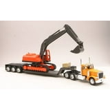 1/32 Peterbilt 379 w/Lowboy Trailer & Challenger Excavator (Die Cast ...