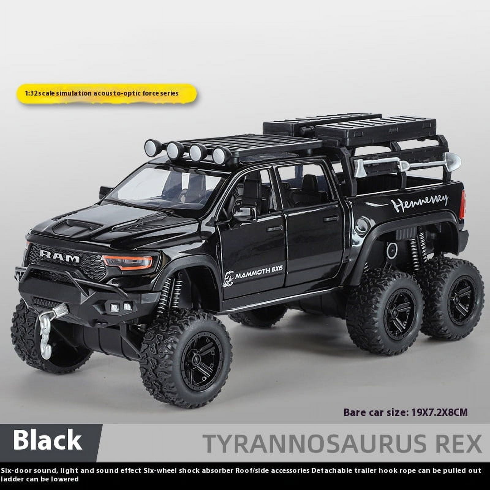 1:32 RAM 1500 TRX 6X6 Tyrannosaurus Rex , Pickup Alloy Car Model Sound ...