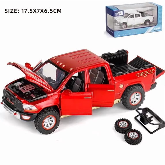 1:32 RAM Pickup Truck Alloy Model with Sound, Light & Spring-Back ...