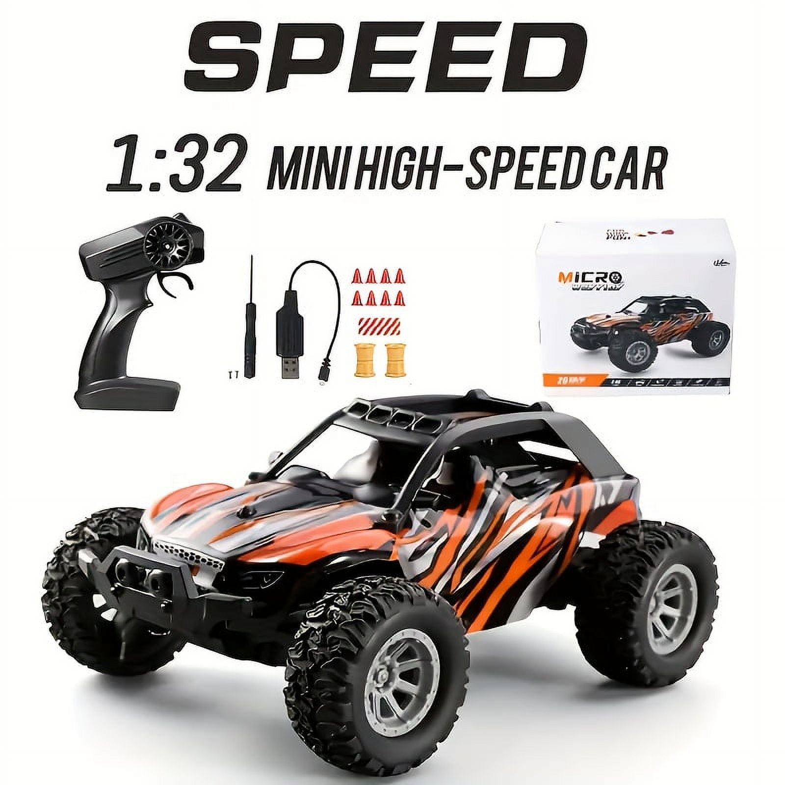 1:32 RC Car, Top Speed 20km/h, 2.4Ghz High-speed All-terrain Off-road ...