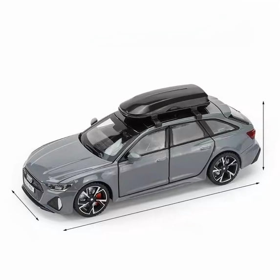 1/32 RS6 Car Model Toy Simulation Alloy Diecast Doors Opened Sound ...