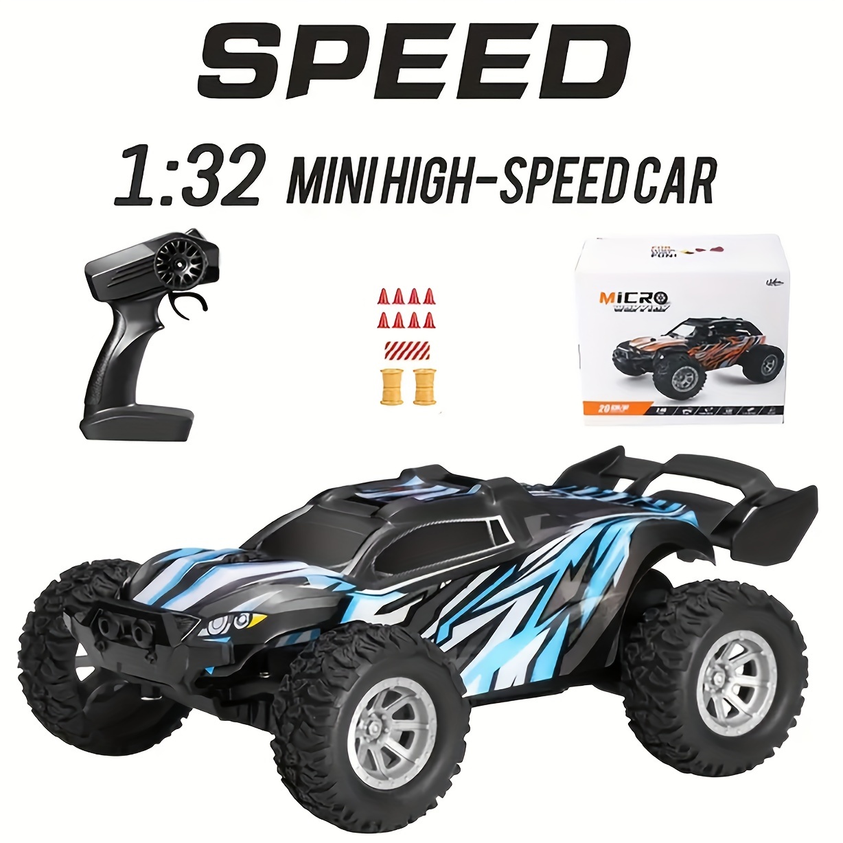 1:32 Remote Control Car, Maximum Speed Of 20km/h, 2.4Ghz High-speed All ...