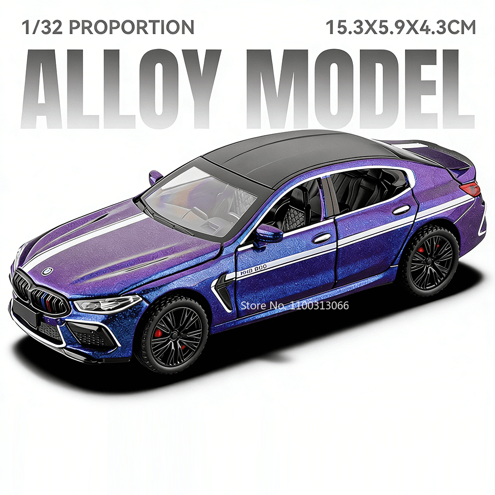 1:32 S800 M8 Cars Toys Models Alloy Diecast with Light Sound Miniature ...