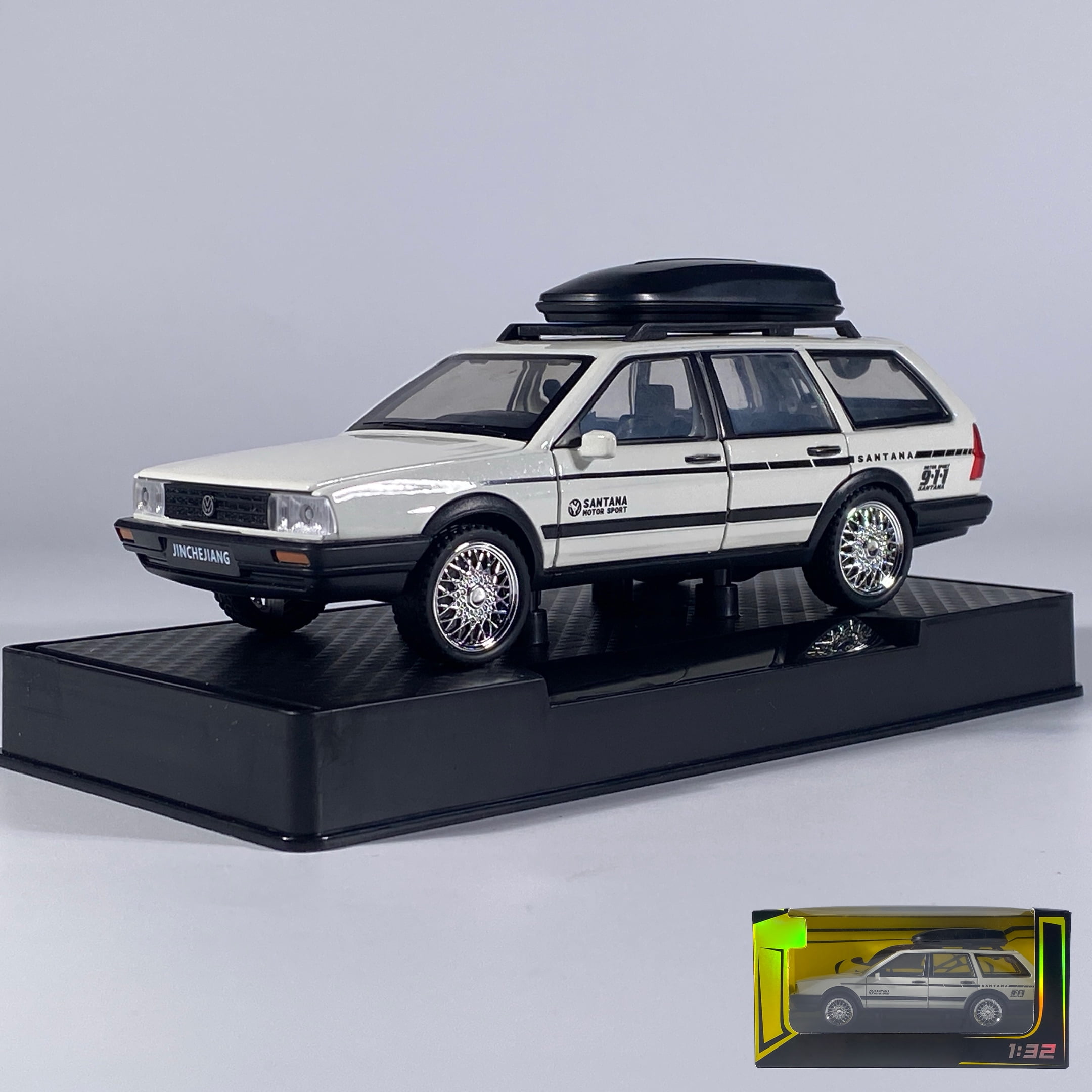 1:32 Santana wagon Alloy Metal Diecast Model Car Sound & Light Pull ...