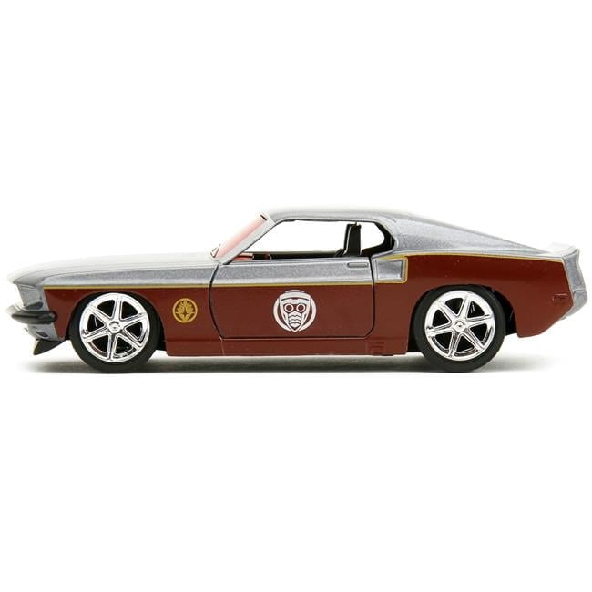 1 to 32 Scale 1969 Ford Mustang Silver Metallic, Dark Red & Star Lord ...