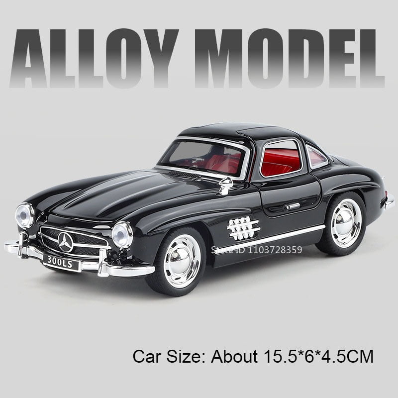 1:32 Scale 300SL Vintage Car Model Toys Alloy Diecast E300L Miniature ...