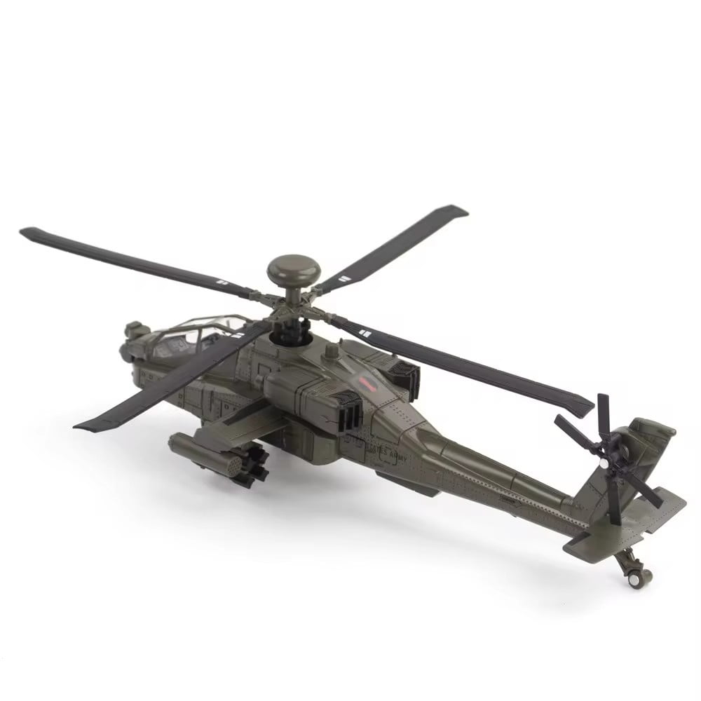 1:32 Scale AH-64 Airplane Model Toy Car Alloy Diecast Rotatable ...