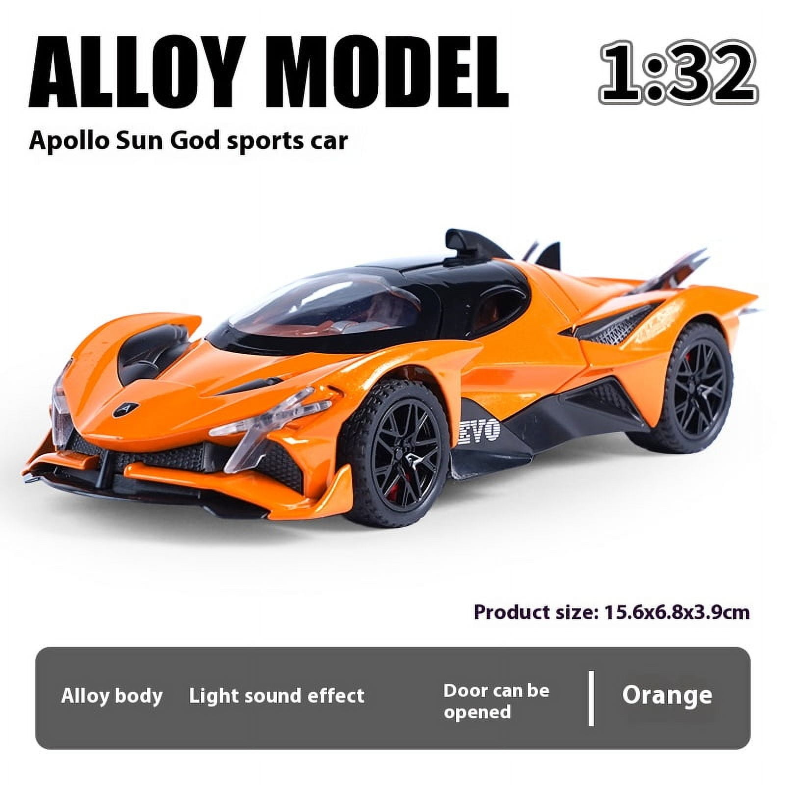1:32 Scale Apollo EVO Alloy Toy Model - Futuristic Design, Sound ...