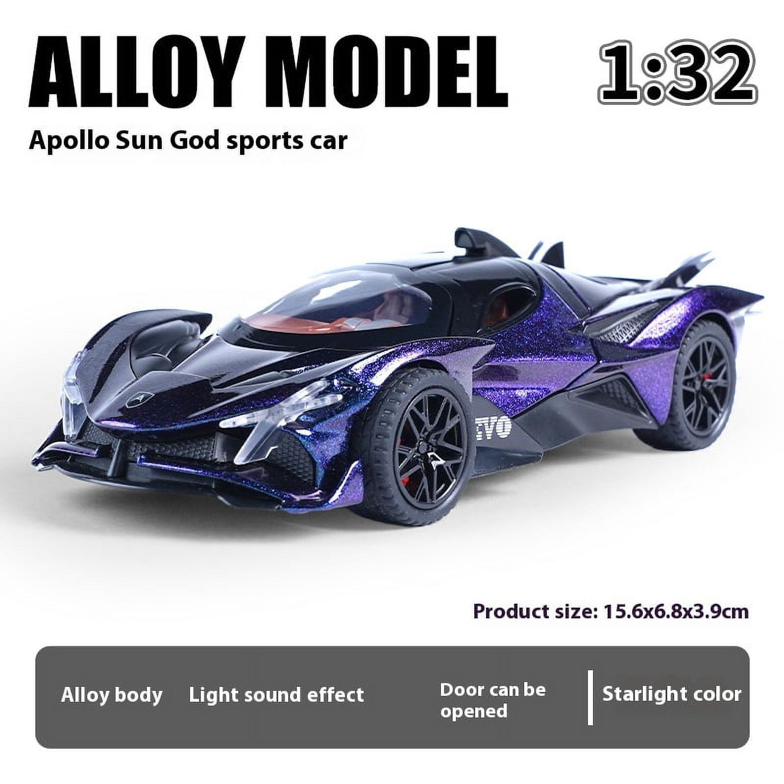 1:32 Scale Apollo EVO Alloy Toy Model - Futuristic Design, Sound ...