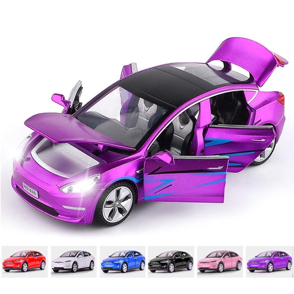 1:32 Scale Model 3 Toy Car - Light/Sound Pull Back Diecast for Kids 3 ...