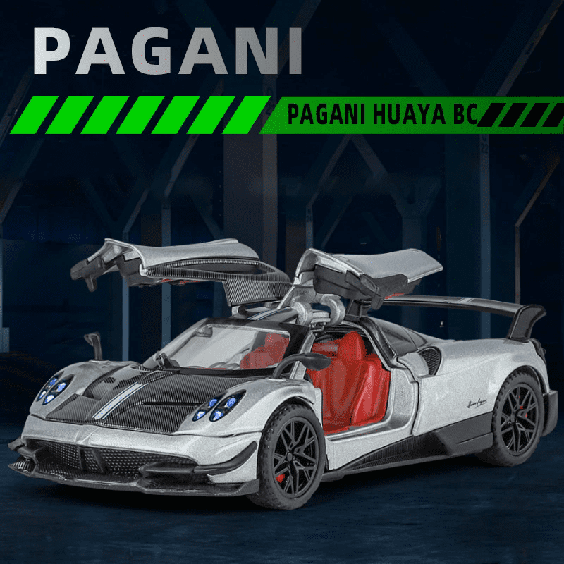 1:32 Scale Pagani Dinastia Huayra BC Car Model Toy Sound Light Gull ...