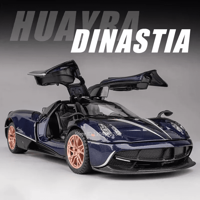 1:32 Scale Pagani Dinastia Huayra BC Car Model Toy Sound Light Gull ...