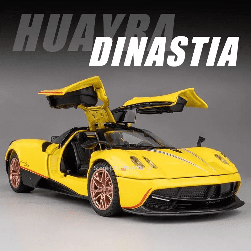 1:32 Scale Pagani Dinastia Huayra BC Car Model Toy Sound Light Gull ...