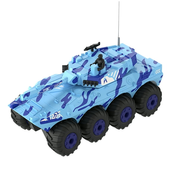 1:32 Scale Remote Control RC Tank Toy - 2-in-1 Amphibious All-Terrain ...