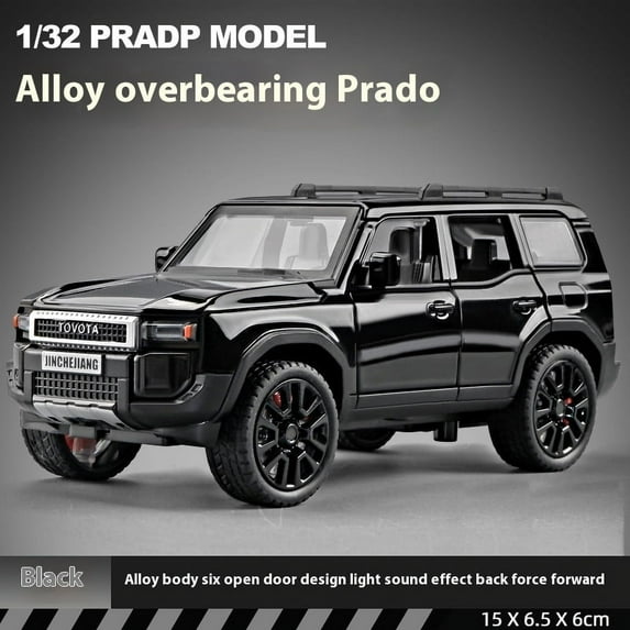 1:32 TOYOTA PRADO Land Cruiser Off Road Vehicle Metal Alloy Diecast ...