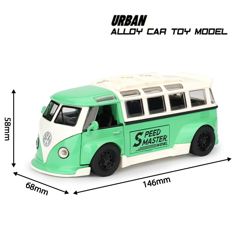 1:32 Volkswagen Bus T1 Modified Alloy Diecast Scale Metal VW Collection ...
