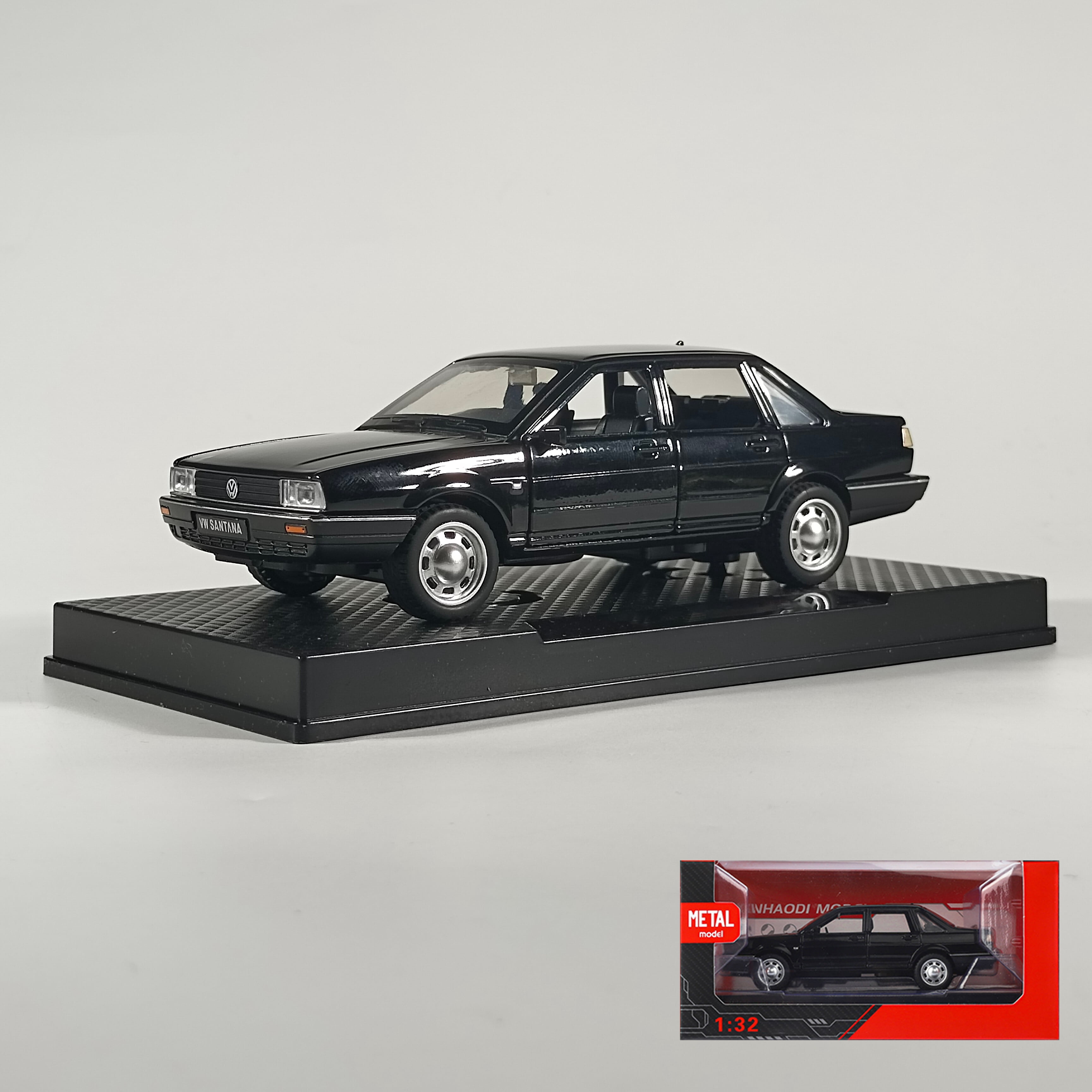 1:32 Volkswagen Santana Alloy Metal Diecast Model Car Cafe Interior ...