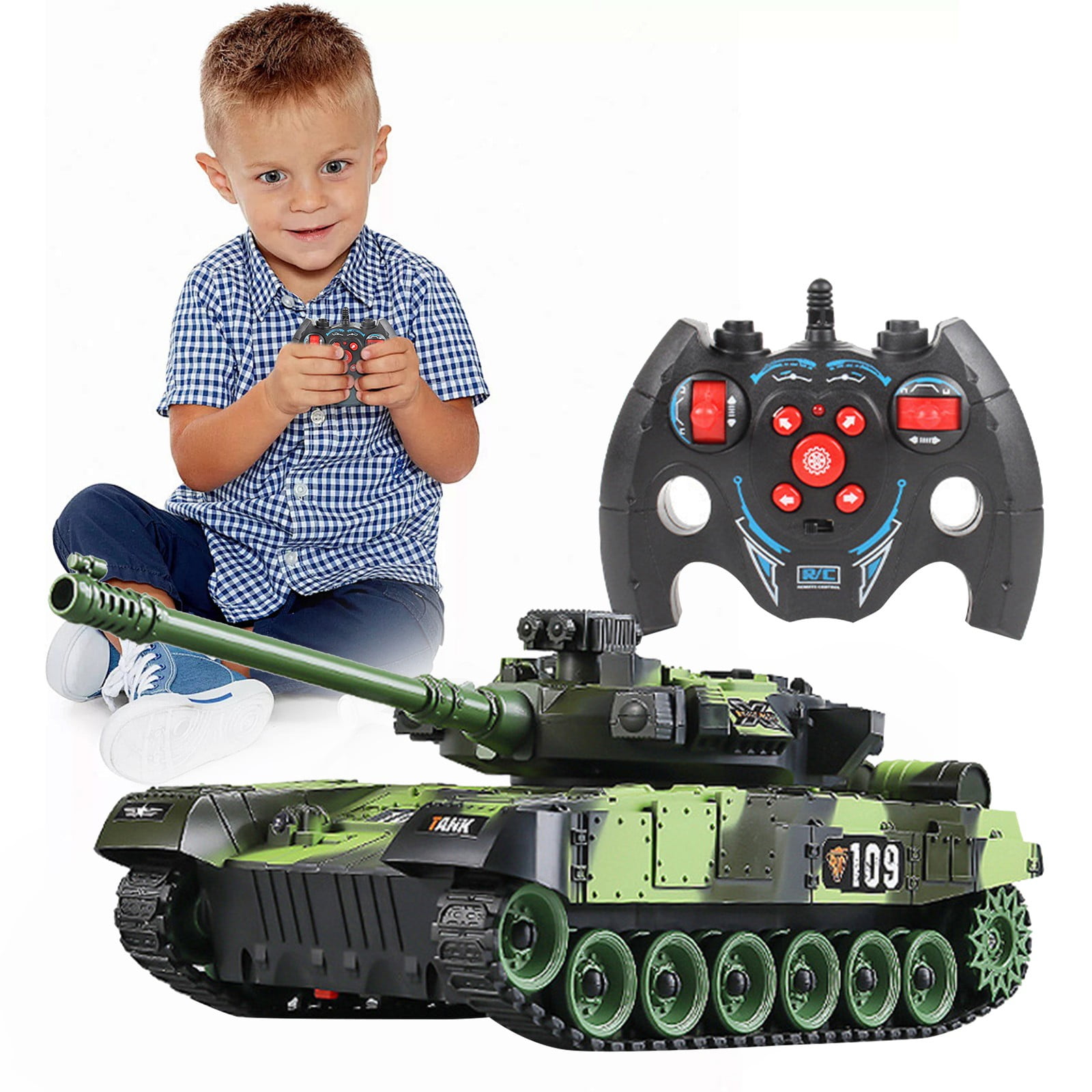 1:32 War Remote Tank Heavy Large Interactive Remote Toy Car With Effect ...