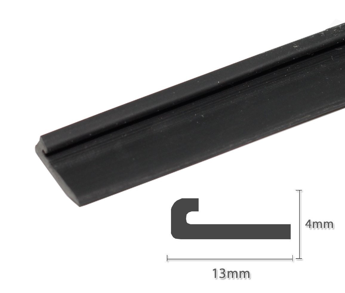 1/32" X 1/8" Durable J Shape Soft Rubber Lok Seal Strip Waterproof Door ...