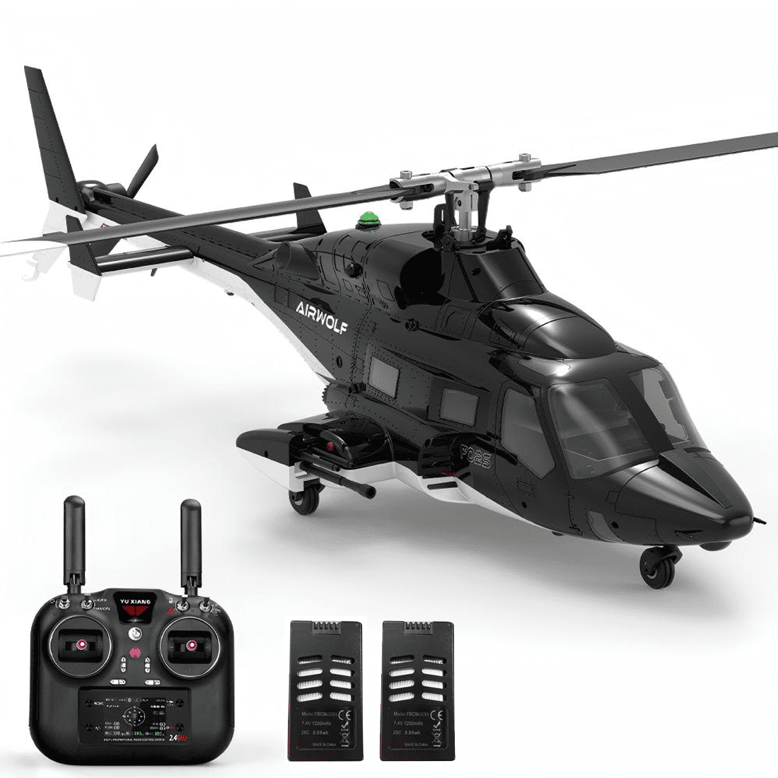 1/34 Scale F02S Flywolf GPS Smart RC Helicopter for Adults, 2.4GHz 8 ...