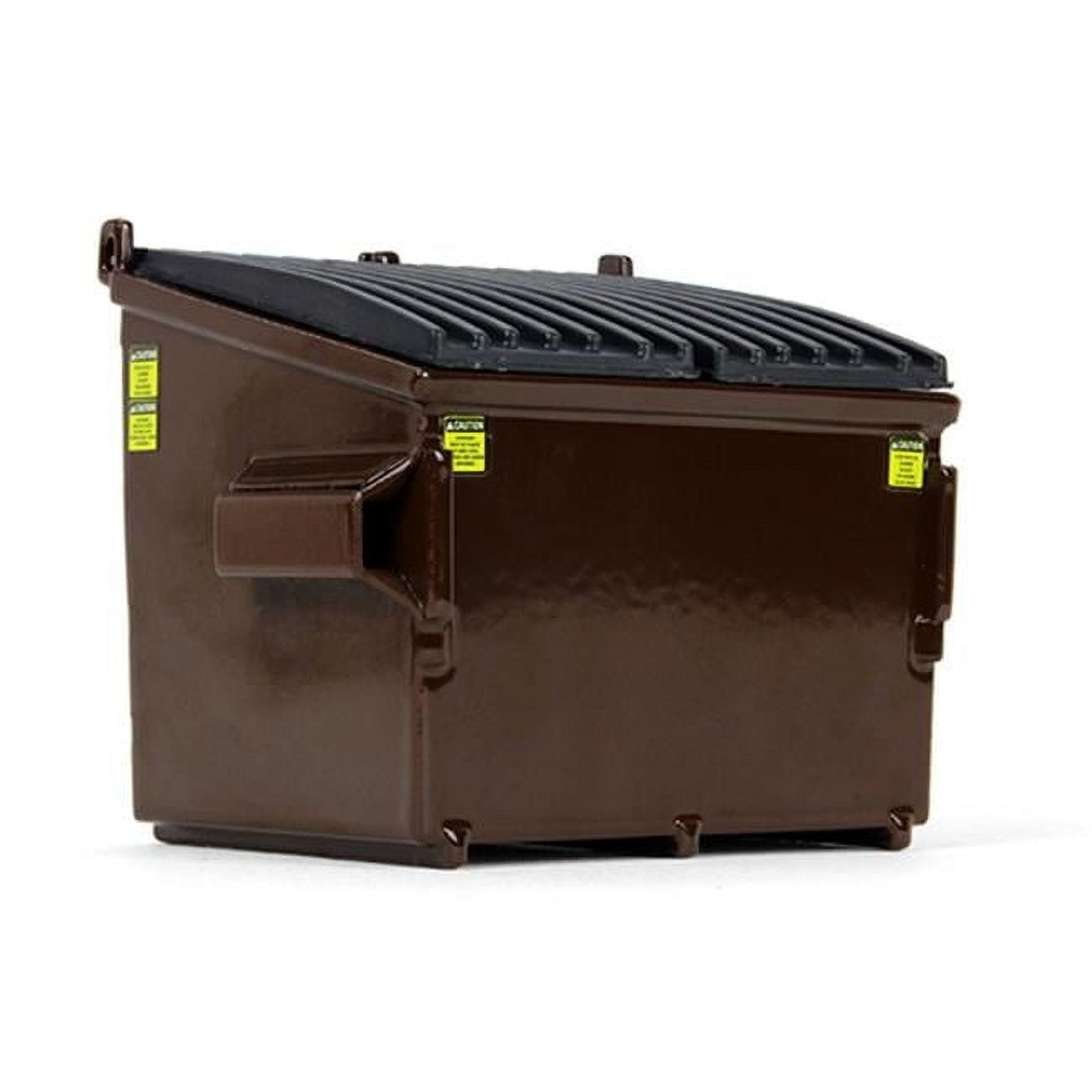 1-34 Scale Refuse Trash Bin Diecast Model - Brown - Walmart.com