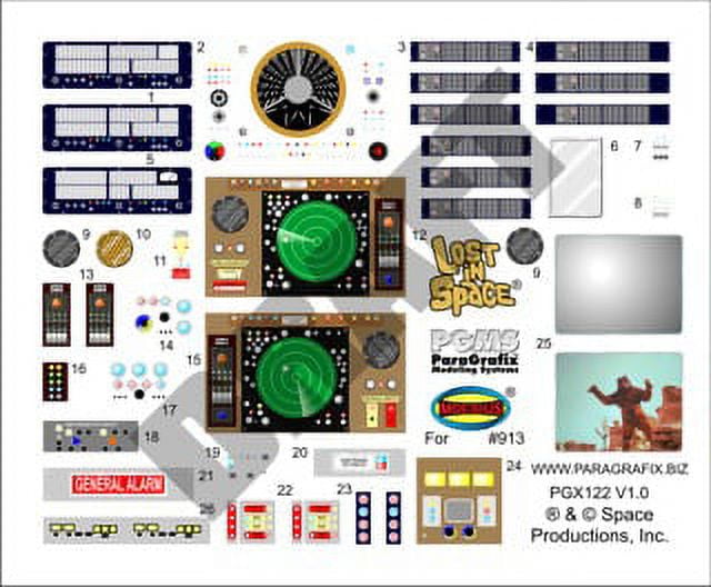 1/35 LiS: Jupiter 2 Spaceship Stock Interior Decal Set for MOE ...