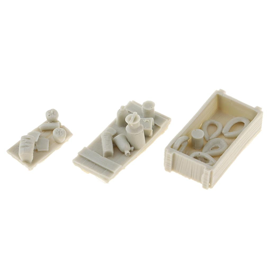 1:35 Resin Unpainted Model Scene Accessories Modern Food Bread & Fruits ...