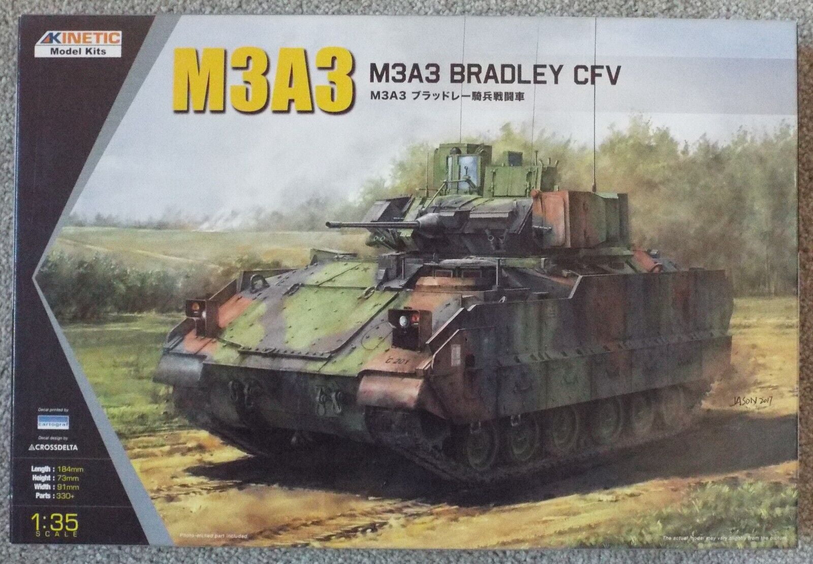 1:35 Scale M3A3 Bradley CFV Tank Military Vehicle Model Kit Collectible ...