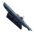 1:350 Scale U181 Navy Submarine Model for Retro Display Collection ...