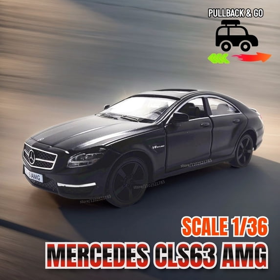 1/36 CLS63 AMG Replica Car Model Scale Metal Diecast Miniature Pullback ...