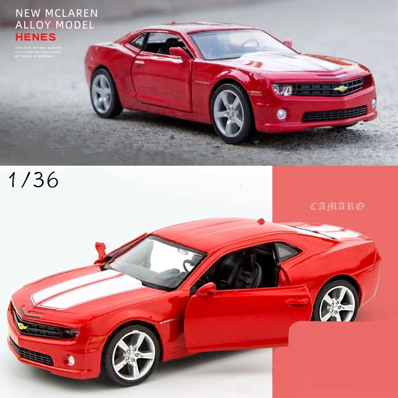 1:36 Chevrolet Camaro Classic Car Alloy Sports Car Model Diecasts Metal ...