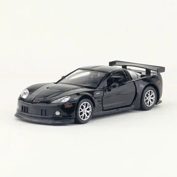 1:36 Corvette C6-R Car Model Scale Metal Diecast Miniature Pullback ...