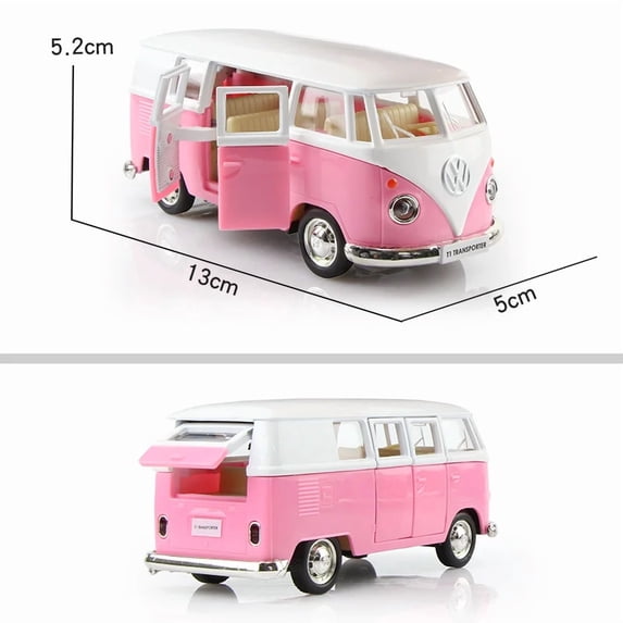 1/36 Diecasts Volkswagen Miniature Cars VW T1 Bus Toys Alloy Diecasts ...