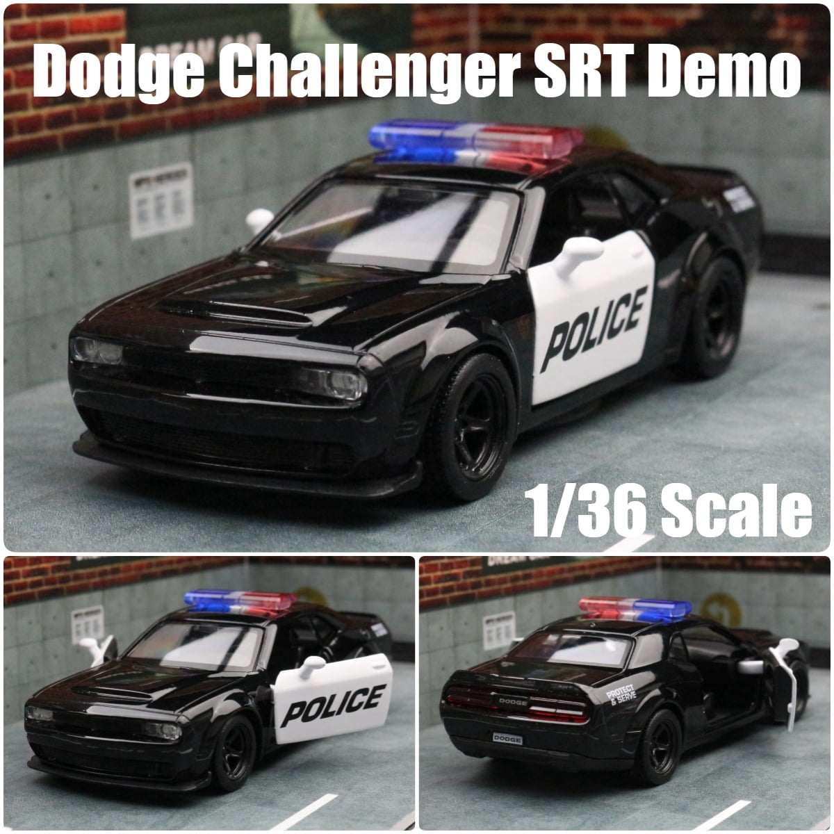 1/36 Dodge Challenger SRT Hellcat Toy Car RMZ CiTY Diecast Miniature ...